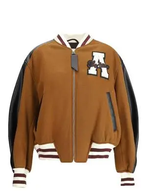 Attico Varsity Bomber Jacket - Brown