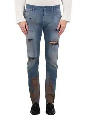 Dolce & Gabbana Skinny Fit Jeans - Multicolour