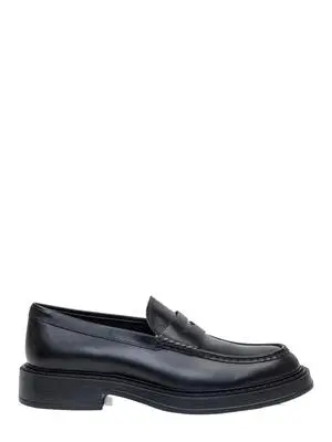 TOD'S Leather Moccasin - Black