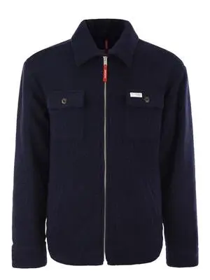 FAY Wool Trucker Jacket - Navy Blue