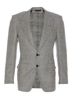 TOM FORD Double-breasted Jacket - Grey