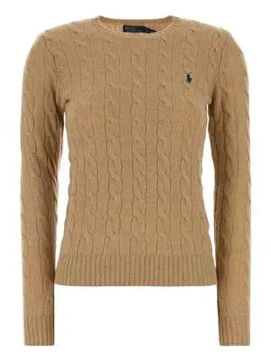 Ralph Lauren Camel Wool-cashmere Blend Knitwear - Brown