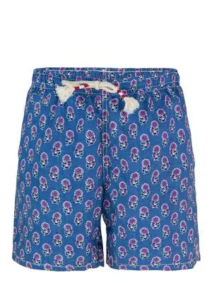 MC2 SAINT BARTH Printed Board/boxer - Blue