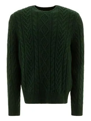 Ralph Lauren Cable-knit Crewneck Sweater - Green