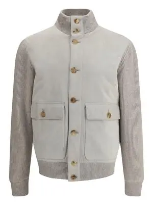 BRUNELLO CUCINELLI Suede And Cashmere Jacket