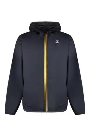 K-WAY Claude Hooded Nylon Jacket - Blue