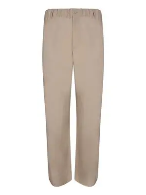 Gucci Regular Fit Cotton Trousers - Beige