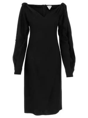 Bottega Veneta Viscose Dress - Black