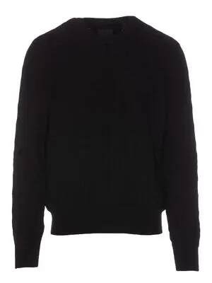 Givenchy Patterned Jacquard Sweater - Black