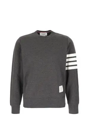 Thom Browne Cotton Jersey Sweatshirt - Grey