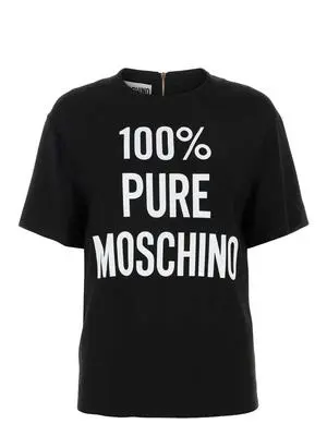 Moschino Crepe T-shirt - Black