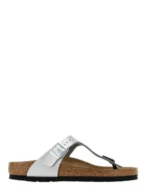 BIRKENSTOCK Gizeh Thong Slippers - Silver