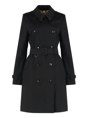 Burberry Cotton Trench Coat Black