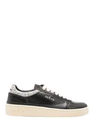 GHOUD VENICE Glitter Sneakers - Nero E Argento