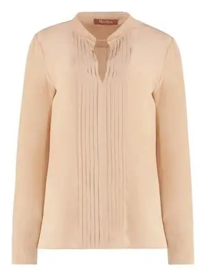 MAX MARA STUDIO Rennes Silk Shirt - Beige