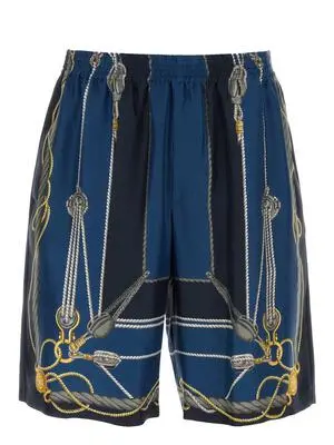 Versace Silk Bermuda Shorts - Printed