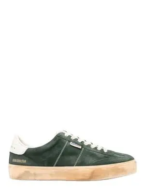 Golden Goose Panelled Lace-up Sneakers - Green/milk