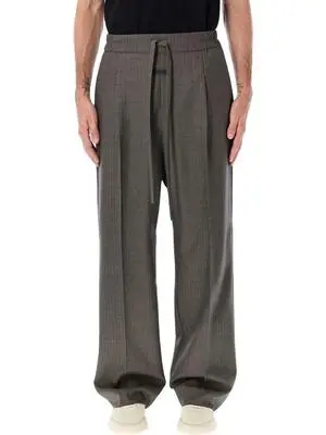 Fear Of God Pleated Virgin Wool Trousers - Grey