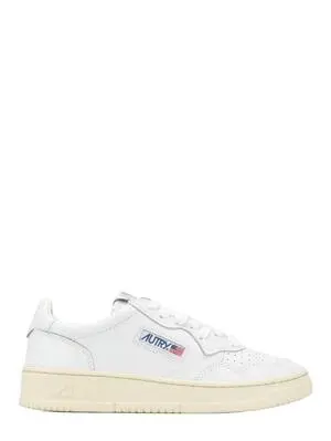 AUTRY Medalist Low Leather Sneakers Ll15 Wht/wht