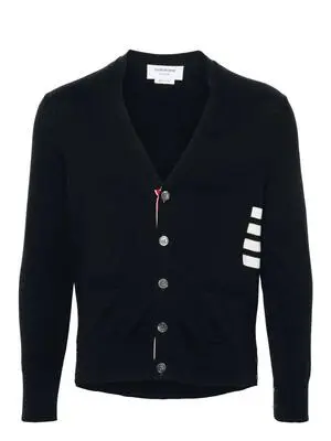 Thom Browne V-neck Cardigan - Blue