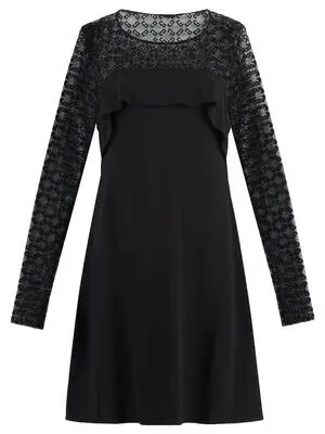 Givenchy Dress With Tulle Inserts - Black