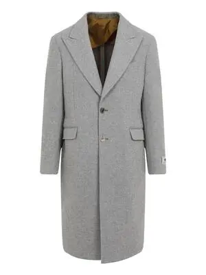 Etro Wool-cashmere Blend Roma Coat - Grey