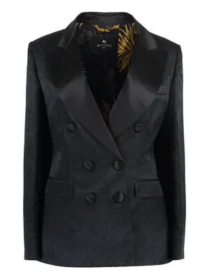Etro Double-Breasted Jacket Black
