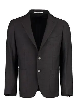 TAGLIATORE Single-Breasted Virgin Wool Jacket