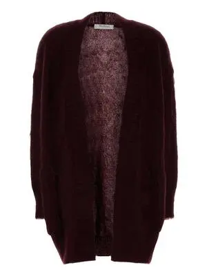 Max Mara Printed Silk Pants Cherry