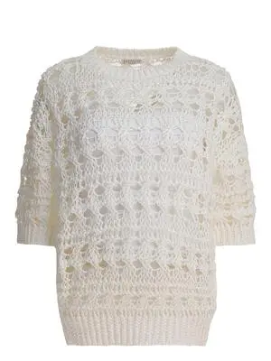 Brunello Cucinelli Crewneck Sweater White