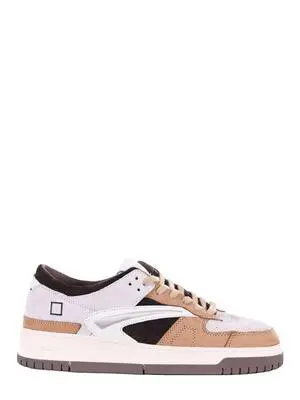 D.a.t.e. D.A.T.E. Leather Sneakers Bianco/marrone