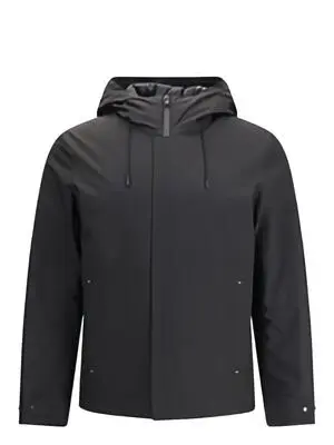 Woolrich Hooded Zip-up Jacket - Black