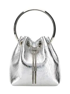 JIMMY CHOO Bon Bon Bucket Bag Silversilver