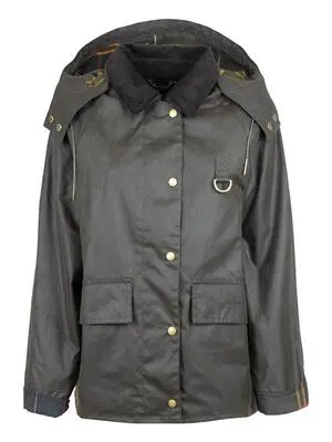 Barbour Waxed Cotton Jacket - Olive/classic