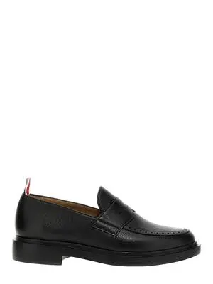 Thom Browne Pebble Grain Leather Penny Loafers - Black
