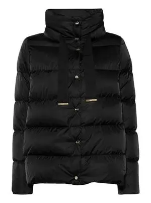 Herno High-necked Short Down Jacket - Black