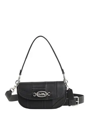 COACH® Restored Harley Shoulder Bag 23 In Patchwork - Silver/black