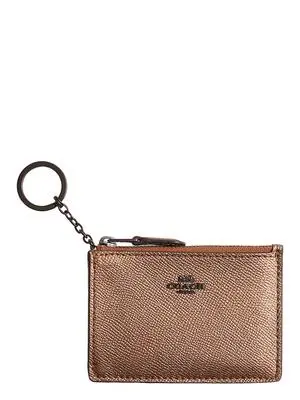 COACH Restored Mini Skinny Id Case - Pewter/metallic Bronze