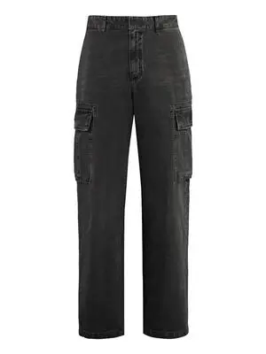 Givenchy 5-pocket Straight-leg Cotton Trousers - Grey
