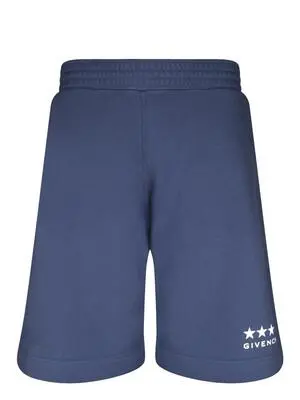 Givenchy Cotton Bermuda Shorts - Blue