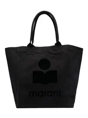 Isabel Marant Yenky Logo-embroidered Canvas Tote - Black