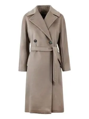 Max Mara Belted Coat Marron Glace'