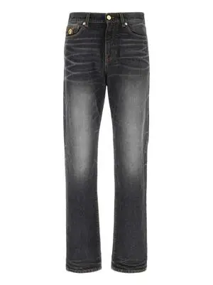 Versace Stone Wash Denim Jeans - Mediumblack