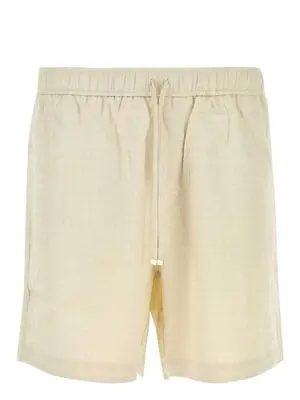 Amiri Satin Bermuda Shorts - Beige O Tan