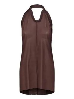 RICK OWENS Rick Owens Cupro Jersey Halter Top