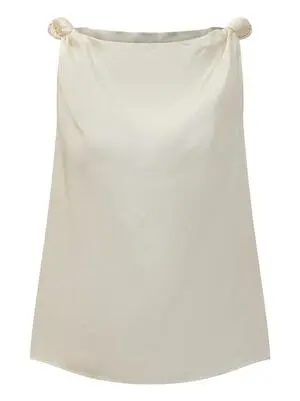 LOULOU STUDIO Draped Sleeveless Top - White
