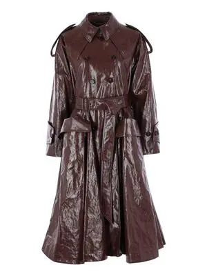 Chloé Long Trench Coat Deep Purple