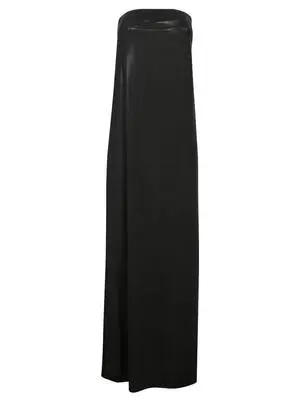 Norma Kamali Long Dress With Side Slit - Black