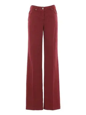 Etro Wide Leg Trousers - Dark Aubergine