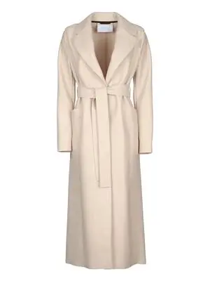 Harris Wharf London Harris Wharf London Pressed Wool Maxi Coat Beige